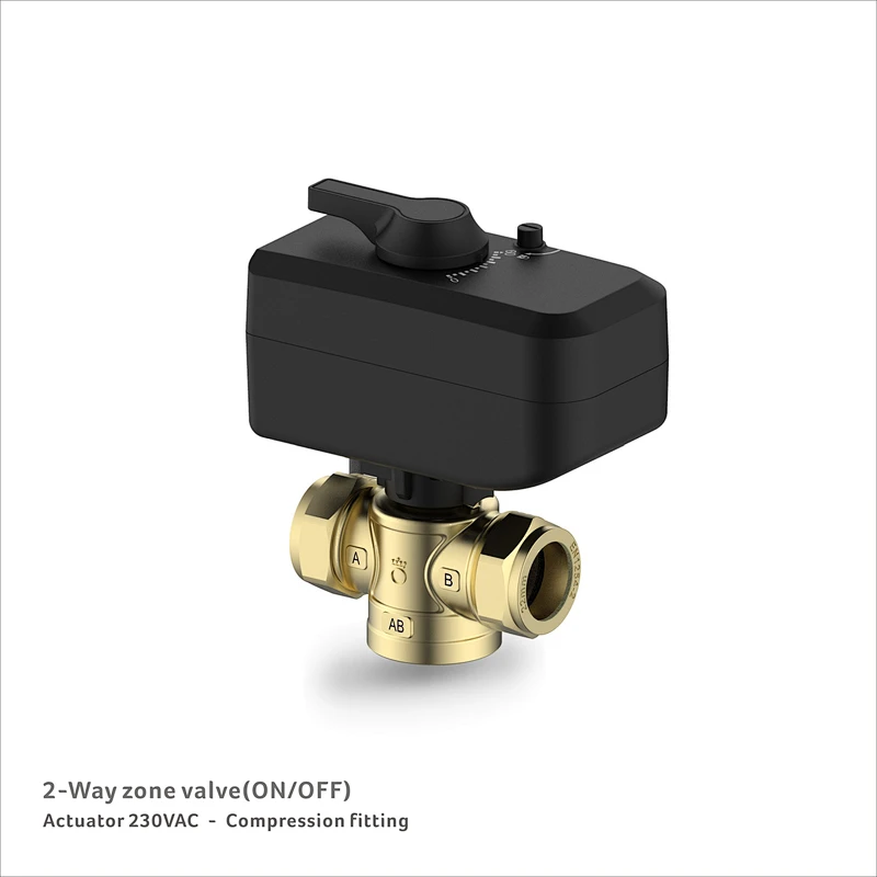 2-Way zone valve (ON/OFF)